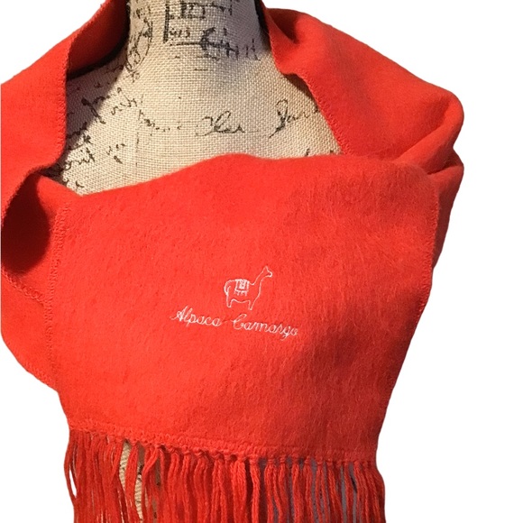 alpaca carmago | Accessories | Alpaca Carmago Red Scarf Os | Poshmark